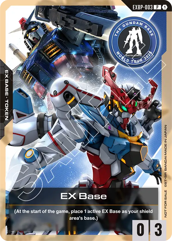 EXBP-003 P EX Base THE GUNDAM BASE POP-UP WORLD TOUR – Delta H LTD